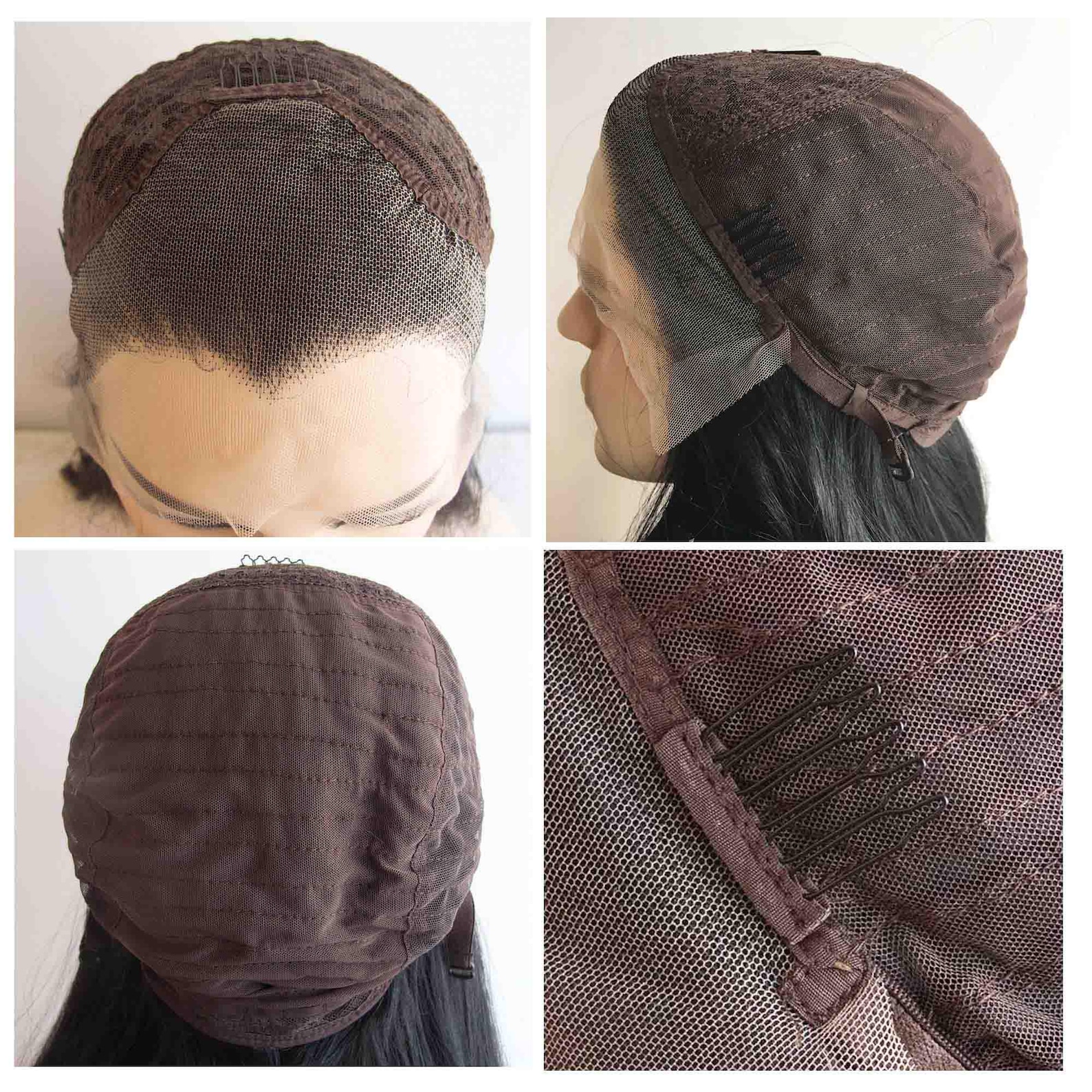 Men Black Lace Front Wig Widows Peak Hairline Cosplay Wigs for Male ...