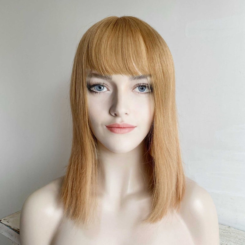 Blonde Human Hair Wigs - Etsy