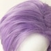Unisex Pastel Purple Short Hair Side Part Cosplay Anime Wig - Etsy