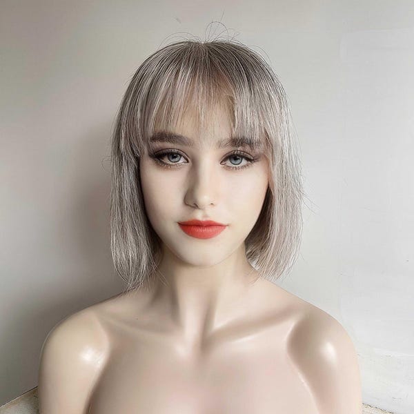 Salt Pepper Wig for White Women - Etsy