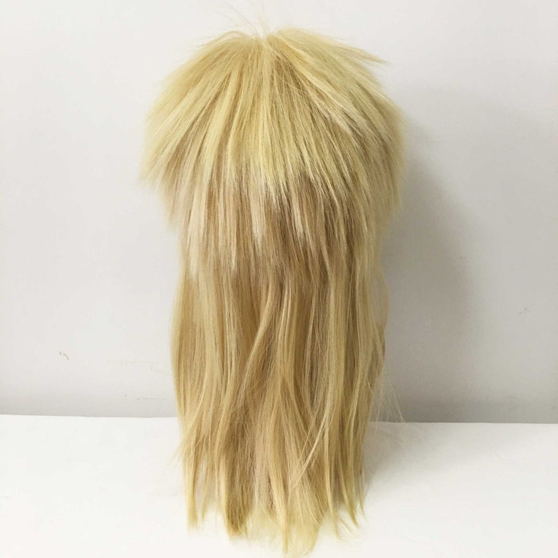 Men Punk Rock Rockstar Mullet Fluffy Fringe Bangs Beige Blonde - Etsy ...