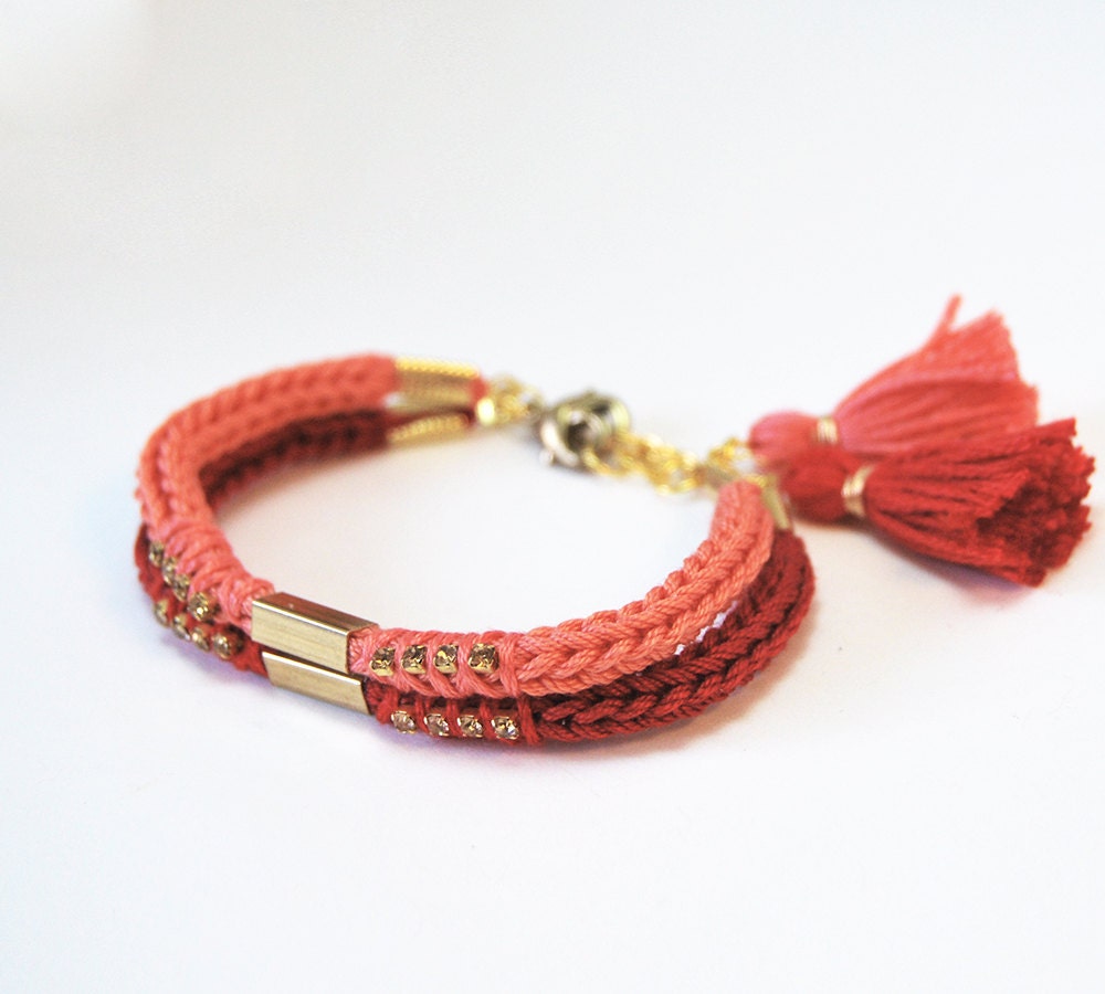 Set of Two Friendship Bracelets in Multiple Colors, Stackable Bracelets ...