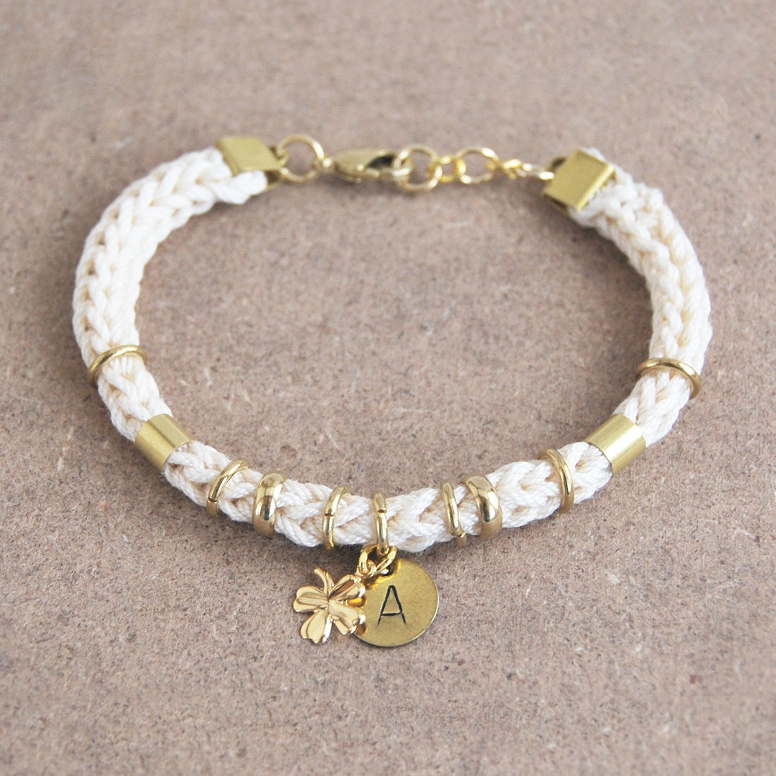 Initial Bracelet Personalized Bracelet With Initial Charm - Etsy