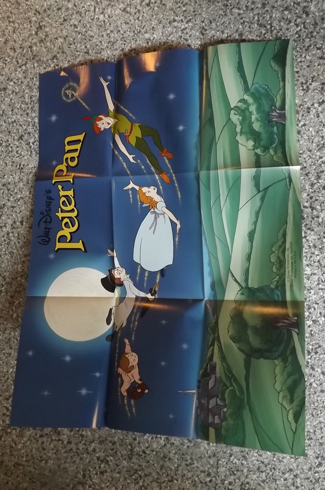 Disney Peter Pan Poster See Description for Details - Etsy
