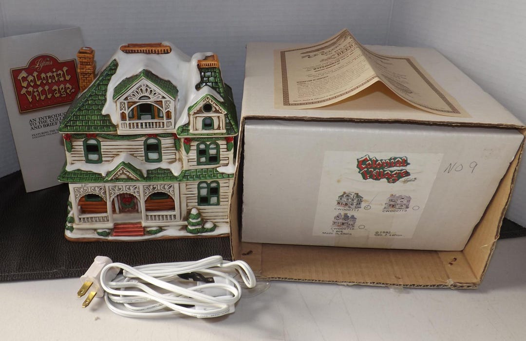 Lefton China Colonial Village Burnside House - See Description for ...