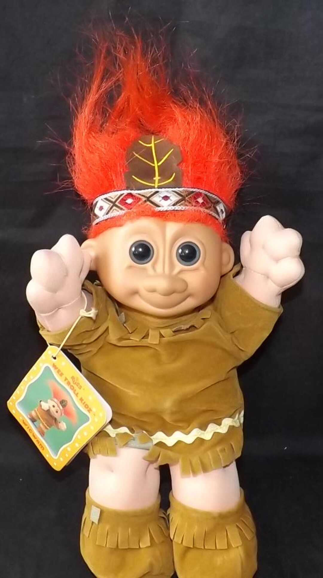 Russ Wee Troll Kidz Wigwam Indian Troll - See Description for Details ...