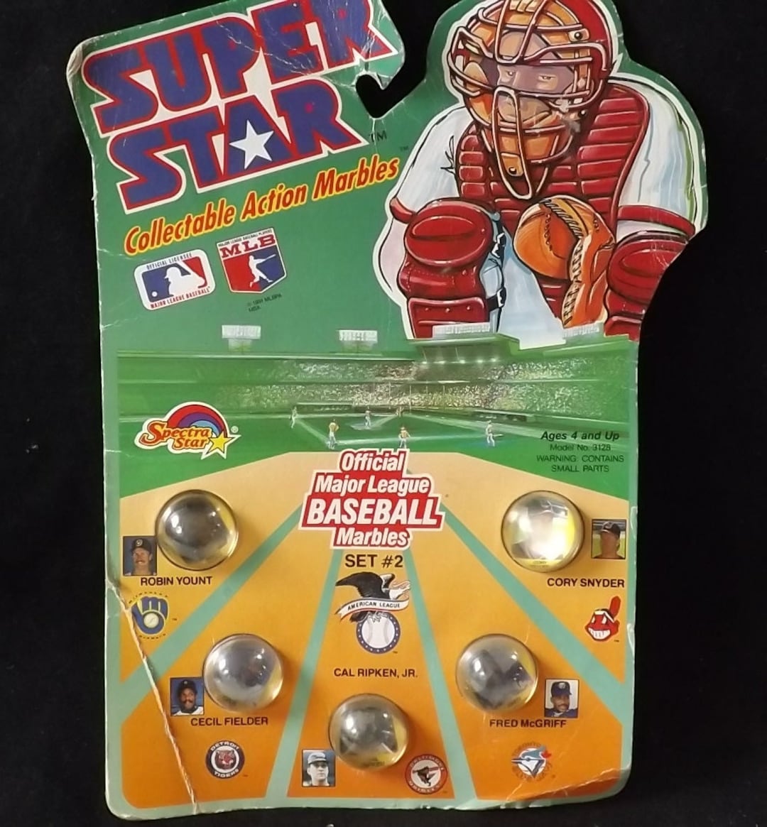Super Star Collectable Baseball Action Marbles - Etsy
