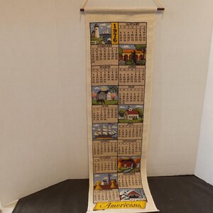 Kaydee Linen Calendar 1976 With Original Box See Description for ...