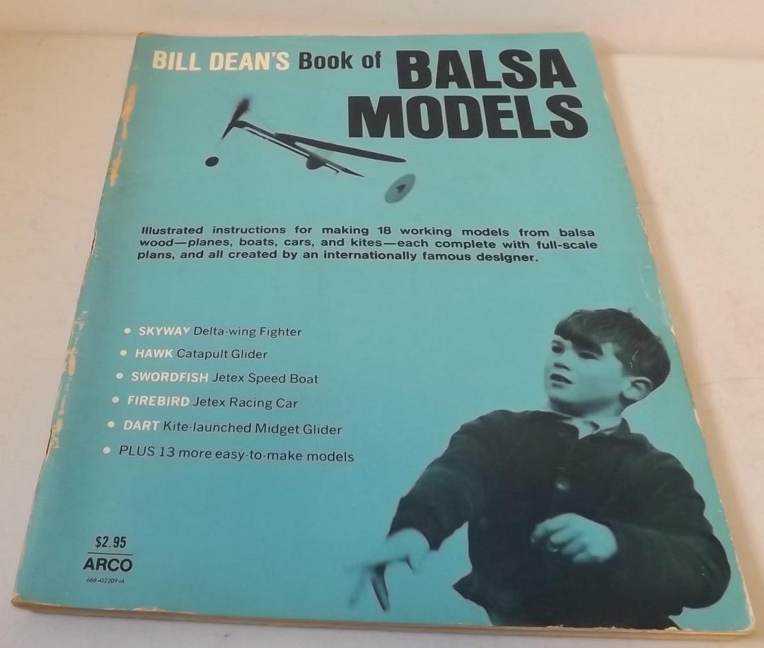 Bill Deans Book of Balsa Models See Description for Details - Etsy