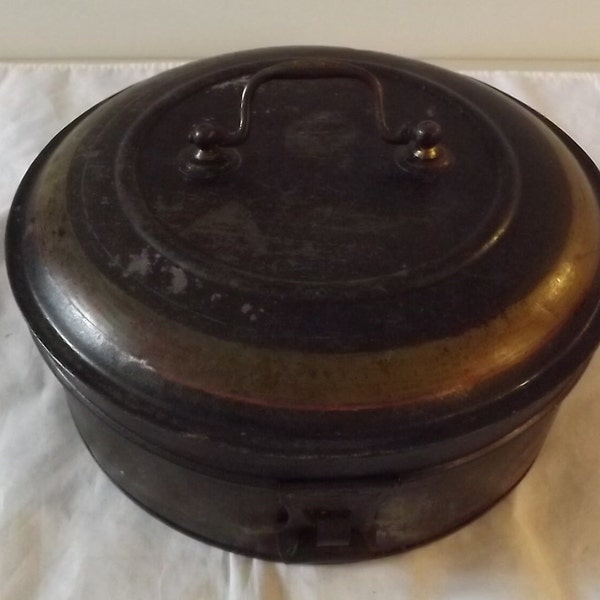 Antique Metal Containers With Lids - Etsy