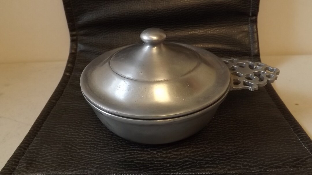 Pewter Stede Porringer Bowl With Cover See Description for Details - Etsy