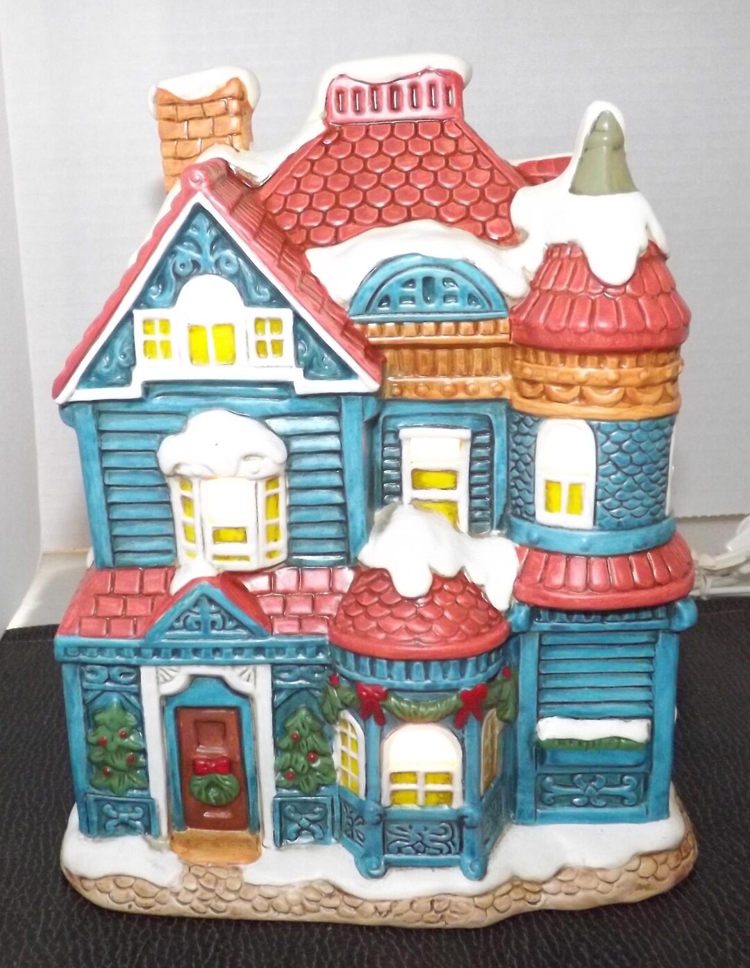 Lefton China Colonial Village House of Blue Gables - See Description ...