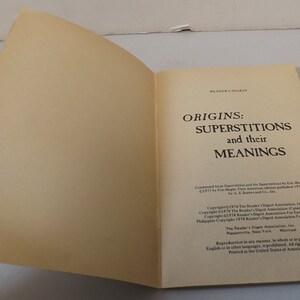 Origins Superstitions and Their Meanings Readers Digest See Description ...