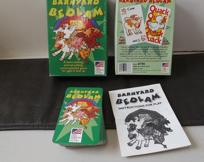 Barnyard Bedlam Card Game see Description for Details - Etsy