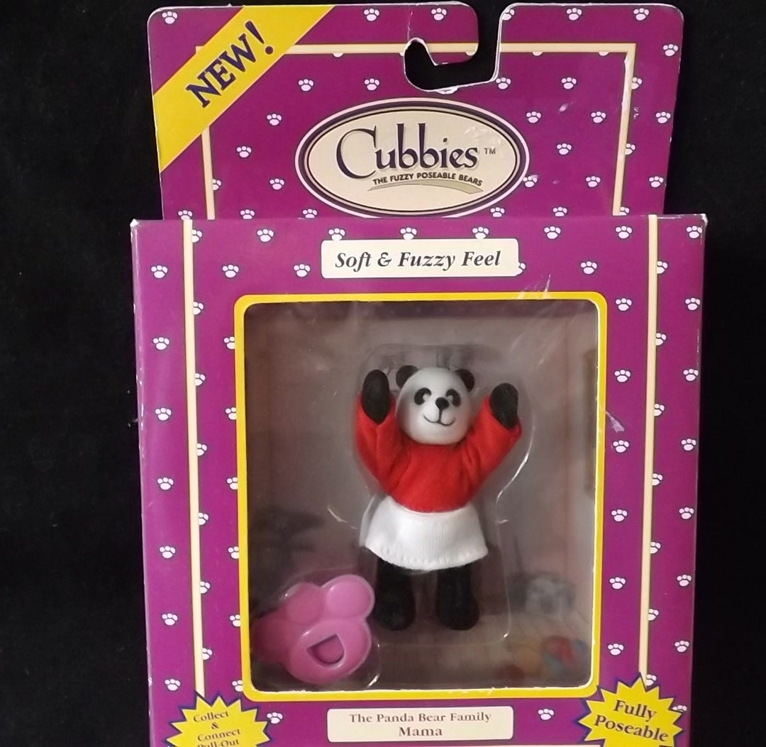 Cubbies the Fuzzy Poseable Bears Panda Bear Mama - Etsy