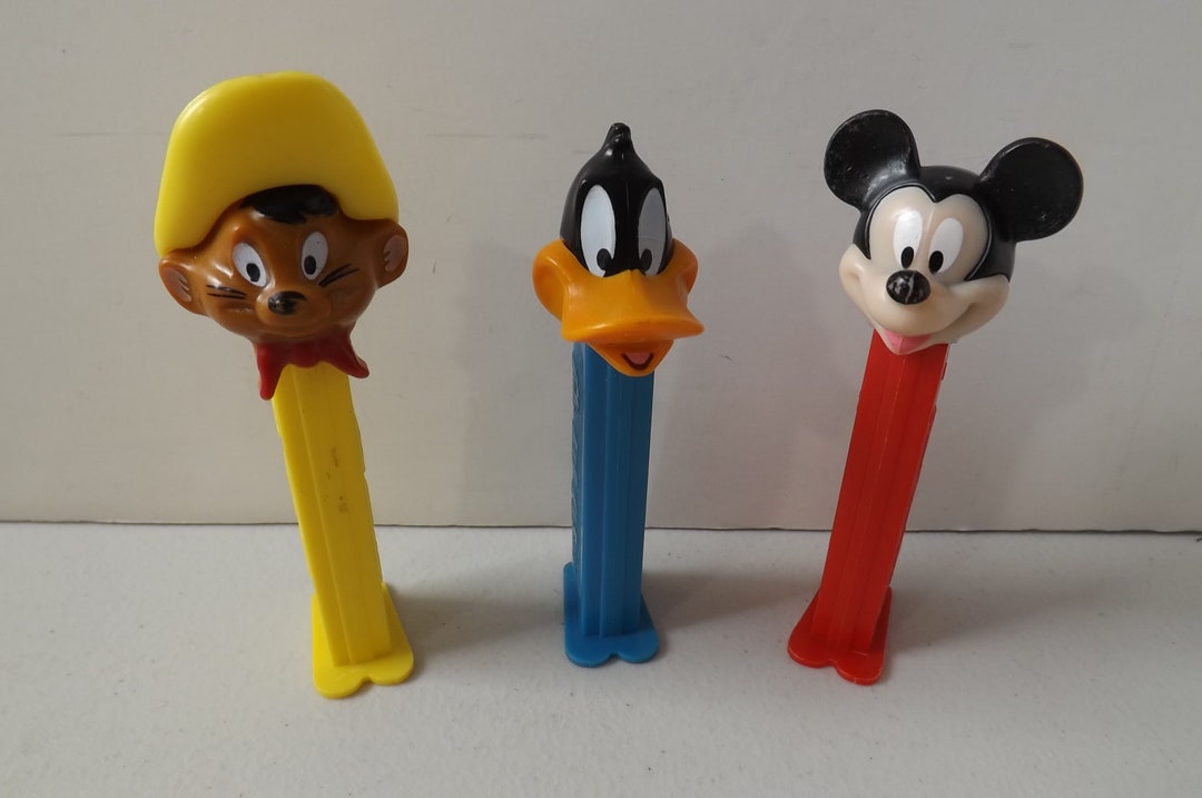 Three Cartoon PEZ Container Dispensers see Description for Details - Etsy