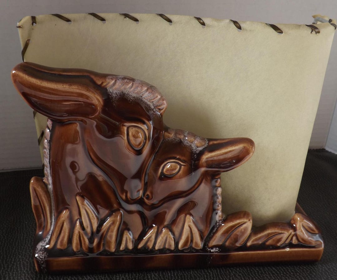 Rare Unique Mid Century Modern Retro Deer and Fawn Table Lamp - See ...