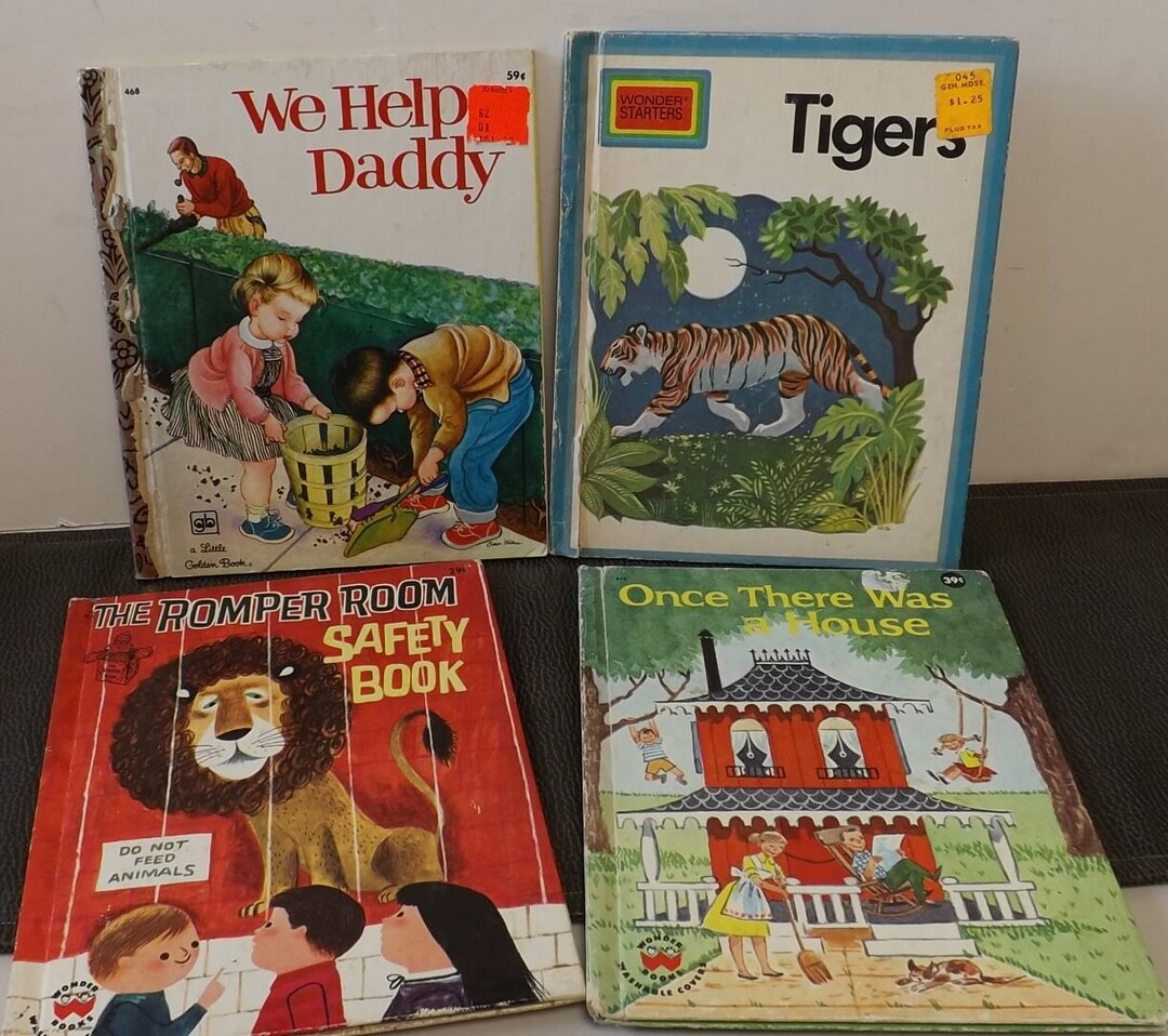 Four Childrens Books - Golden Books and Wonder Books - See Description ...