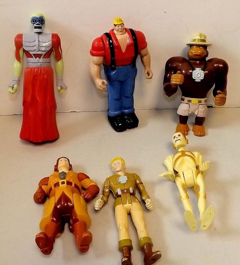 Vintage 1986 Filmation Ghostbusters Action Figure Lot - Schab - Tracy ...