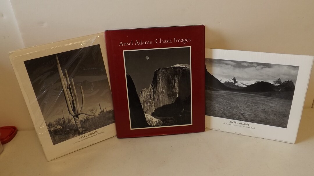 Ansel Adams Book and Two Prints See Description for Details - Etsy