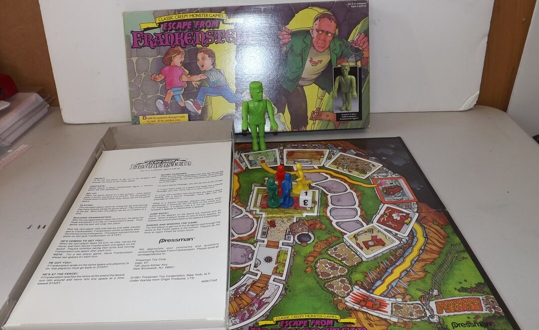 Classic Creepy Monster Games Escape From Frankenstein - See Description ...