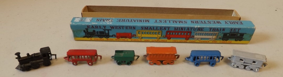 Early Western Smallest Miniature Train Set See Description for Details ...