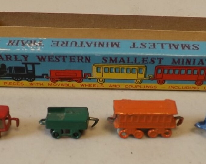 Early Western Smallest Miniature Train Set See Description for Details ...