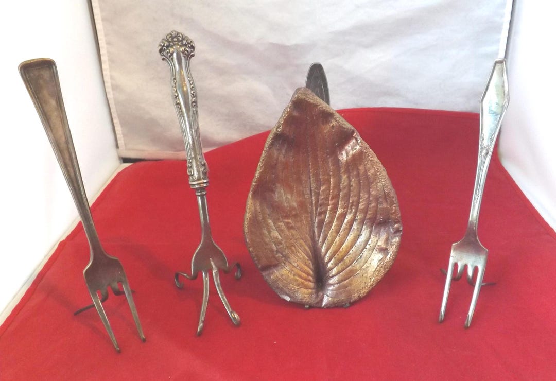 Repurposed Forks Fork Stand Picture Holder Business Card Holder - Etsy