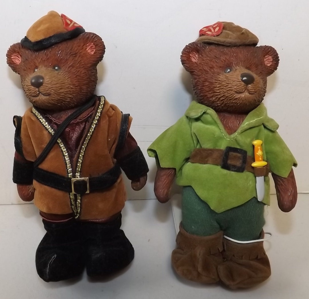 Two Teddy Town Robin Hood Bears - See Description for Details - Etsy
