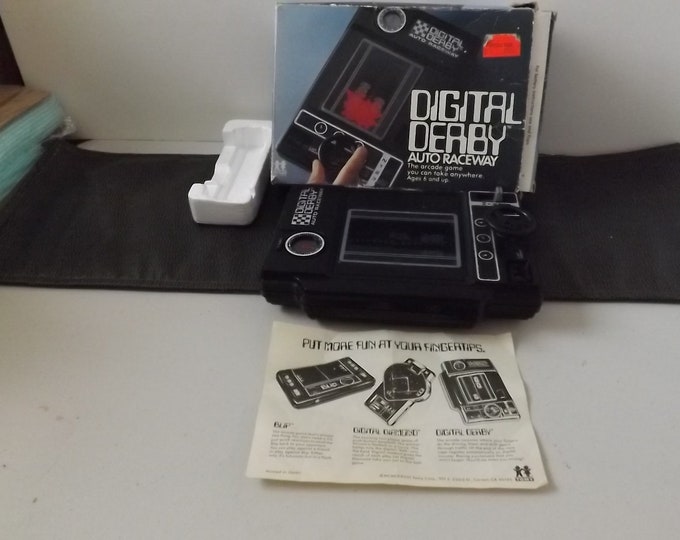 Digital Derby Auto Raceway Electronic Game With Original Box - Etsy