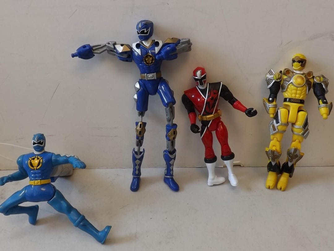 Four Power Ranger Figures - See Description for Details - Etsy