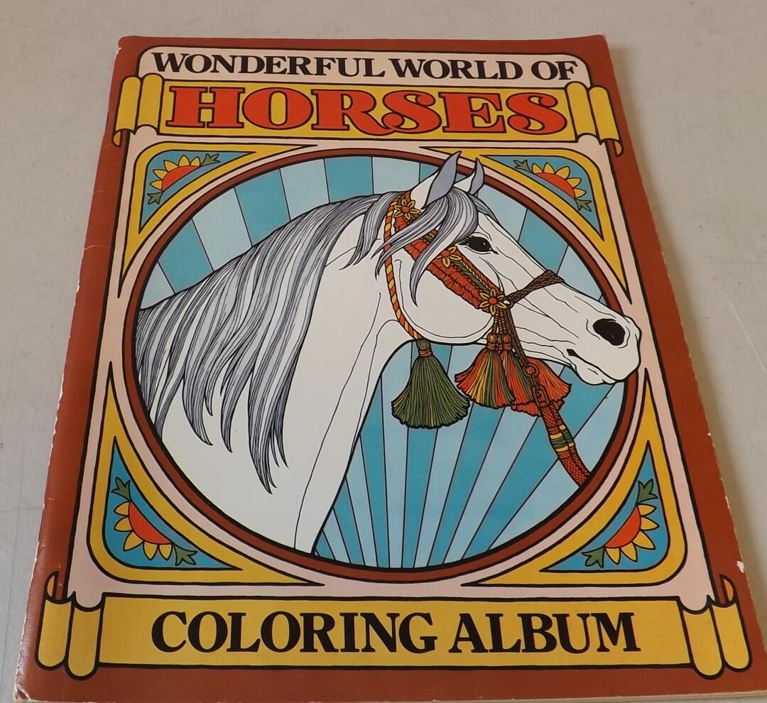 Wonderful World of Horses Coloring Album - See Description for Details ...