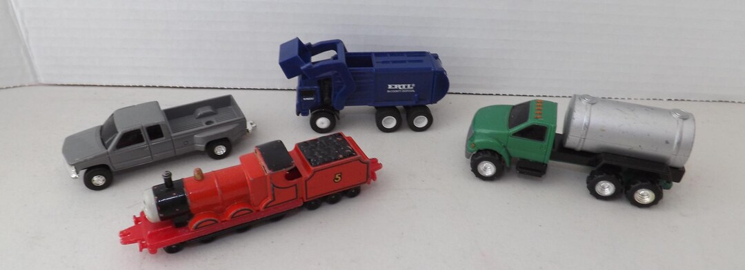 Lot of Four Ertl Train and Trucks - See Description for Details - Etsy