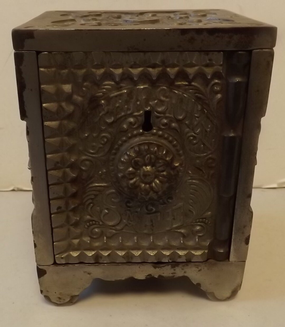 Antique Cast Iron Treasure Safe - See Description for Details - Etsy