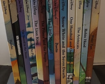 Vintage 90s Lot of 7 Walt Disney Classic Series Books Mouse Works ...
