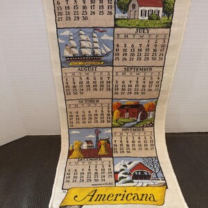 Kaydee Linen Calendar 1976 With Original Box See Description for ...