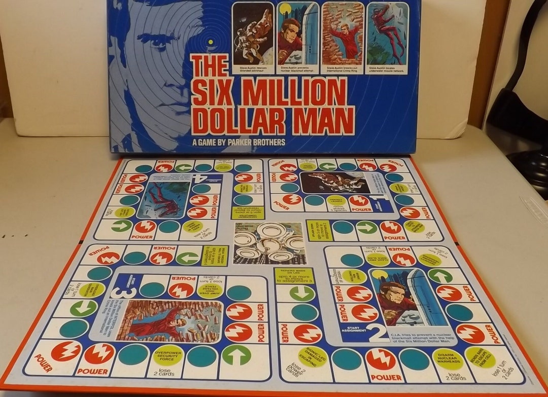 The Six Million Dollar Man Board Game - Complete - See Description for ...