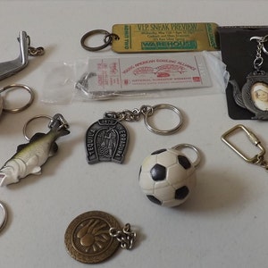 Large Lot of Key Chains Rings See Description for Details - Etsy