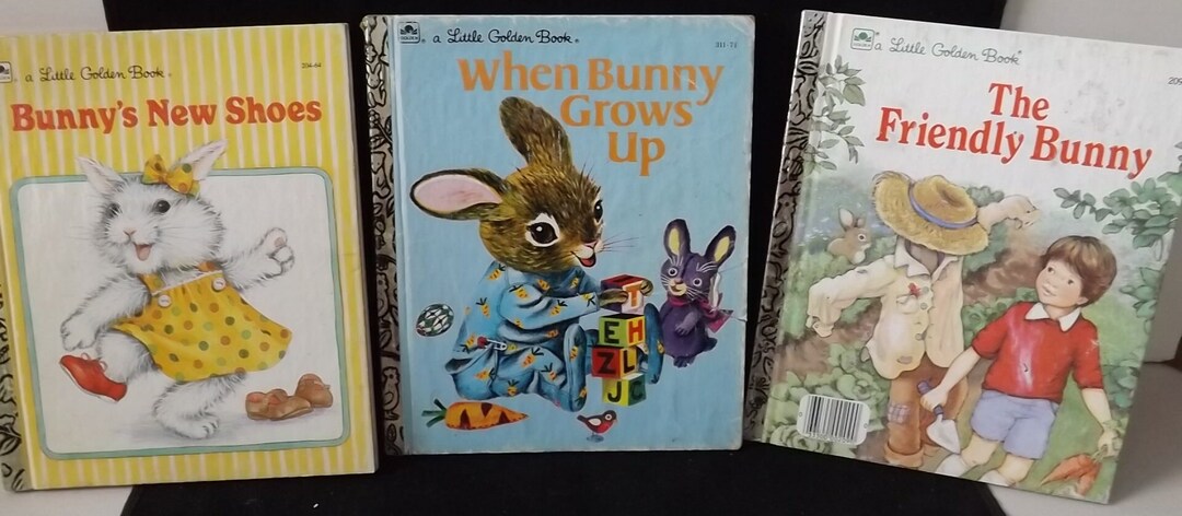 Three Little Golden Bunny Books - Etsy
