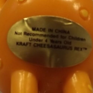 Lot of Four Kraft Cheesasaurus Rex Dinosaurs see Description - Etsy