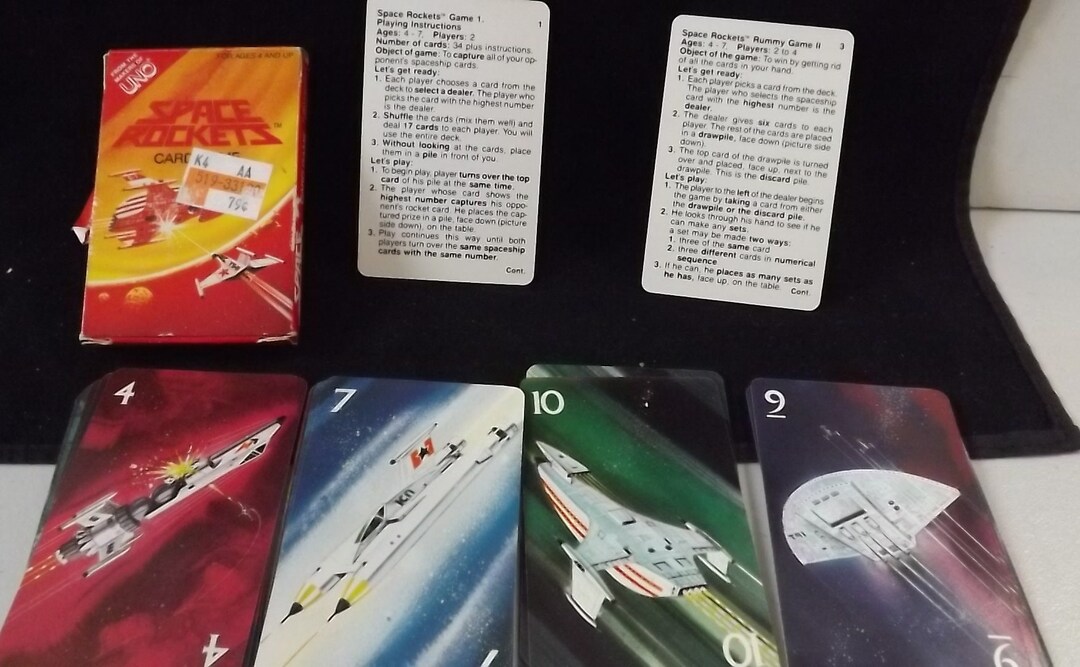 Space Rockets Card Game - Etsy