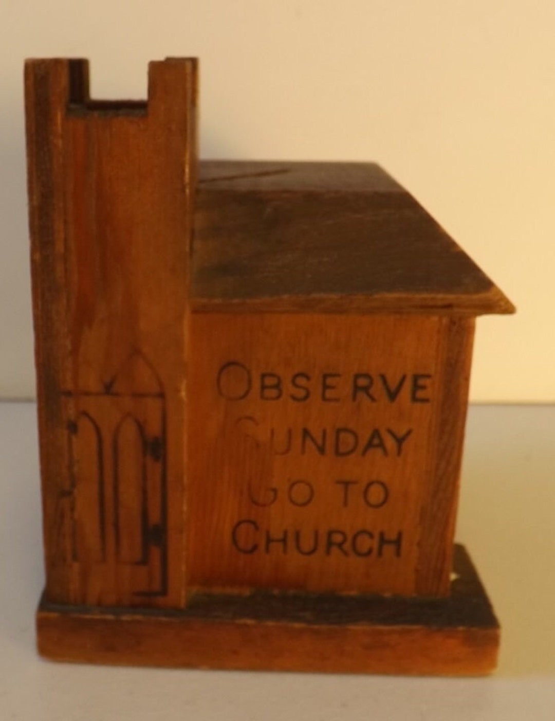 Wooden Church Bank - See Description for Details - Etsy