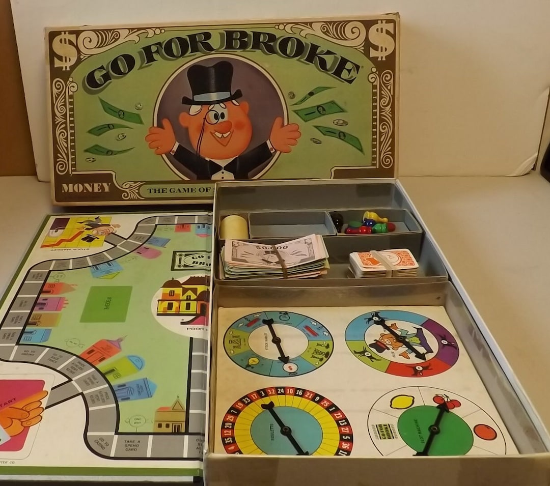 Go for Broke Board Game See Description for Details - Etsy