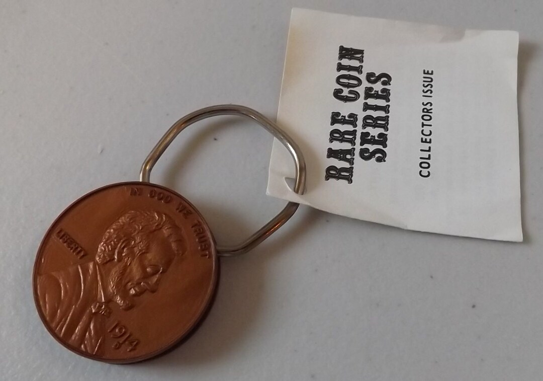 Rare Coin Series Key Chain 1914 Penny see Description for - Etsy