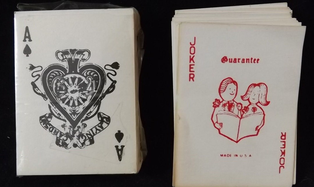 Two Miniature Paper Decks of Cards - Etsy