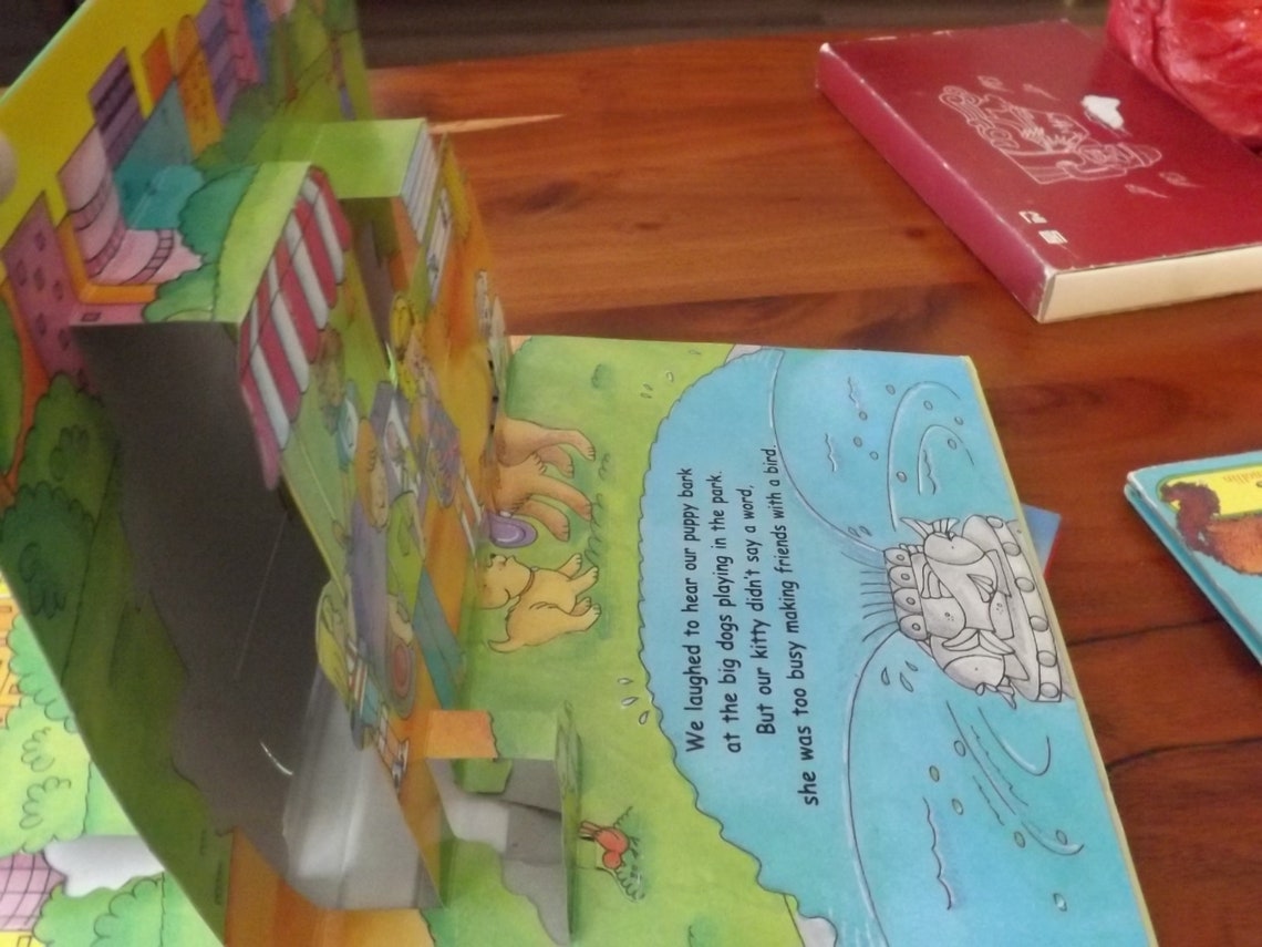 Two Children Pop-up Storybook Books -see Description for Details. {W ...