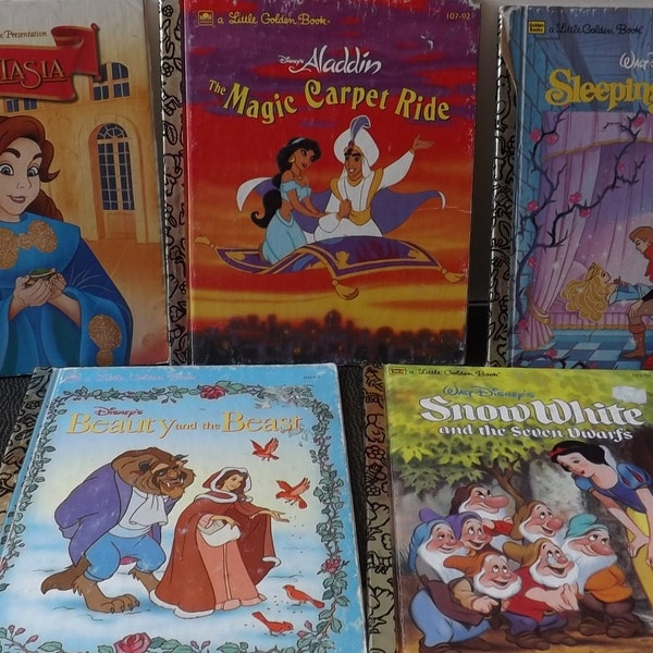 Princess Little Golden Books - Etsy