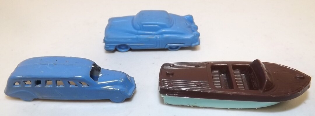 Two Tootsie Toys and 1 Russ Toy Car - See Description for Details {F9 ...