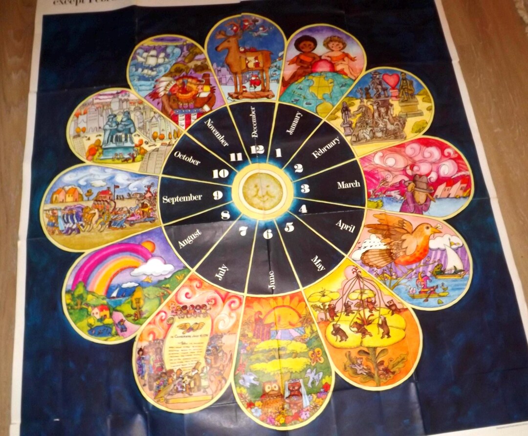 Huge Calendar Wall Poster - See Description for Details - Etsy