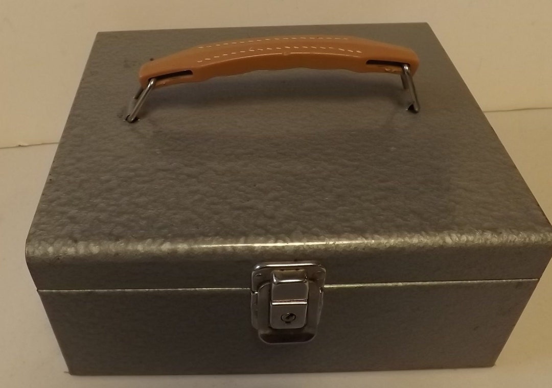 Metal File Box With Key and Index Cards See Description for Details - Etsy